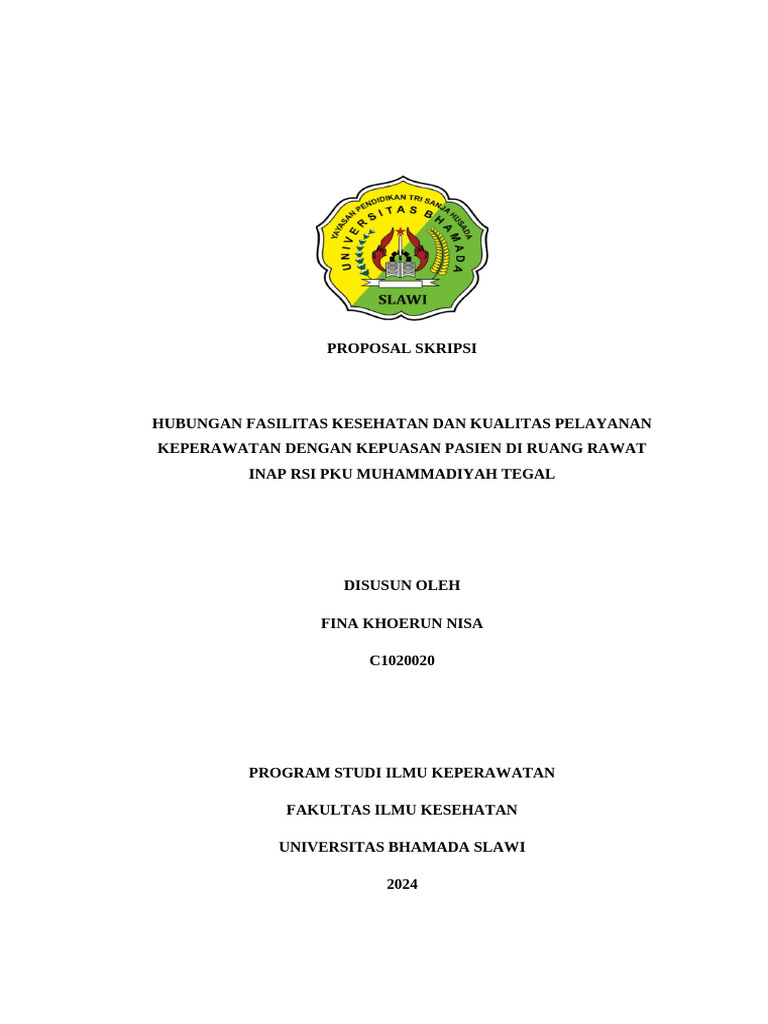 PROPOSAL SKRIPSI (Bab 1) | PDF