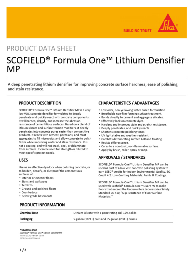Scofield Formulaonelithiumdensifiermp | PDF
