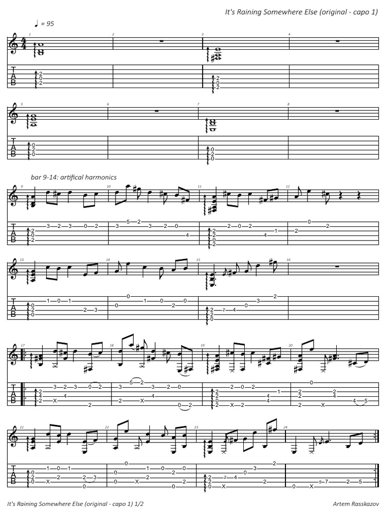 Its Raining Somewhere Else | PDF