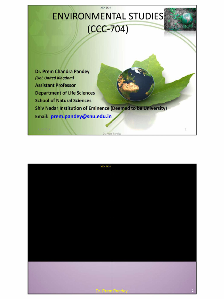 Module - 1 EVS Introduction - Worldviews FINAL | PDF