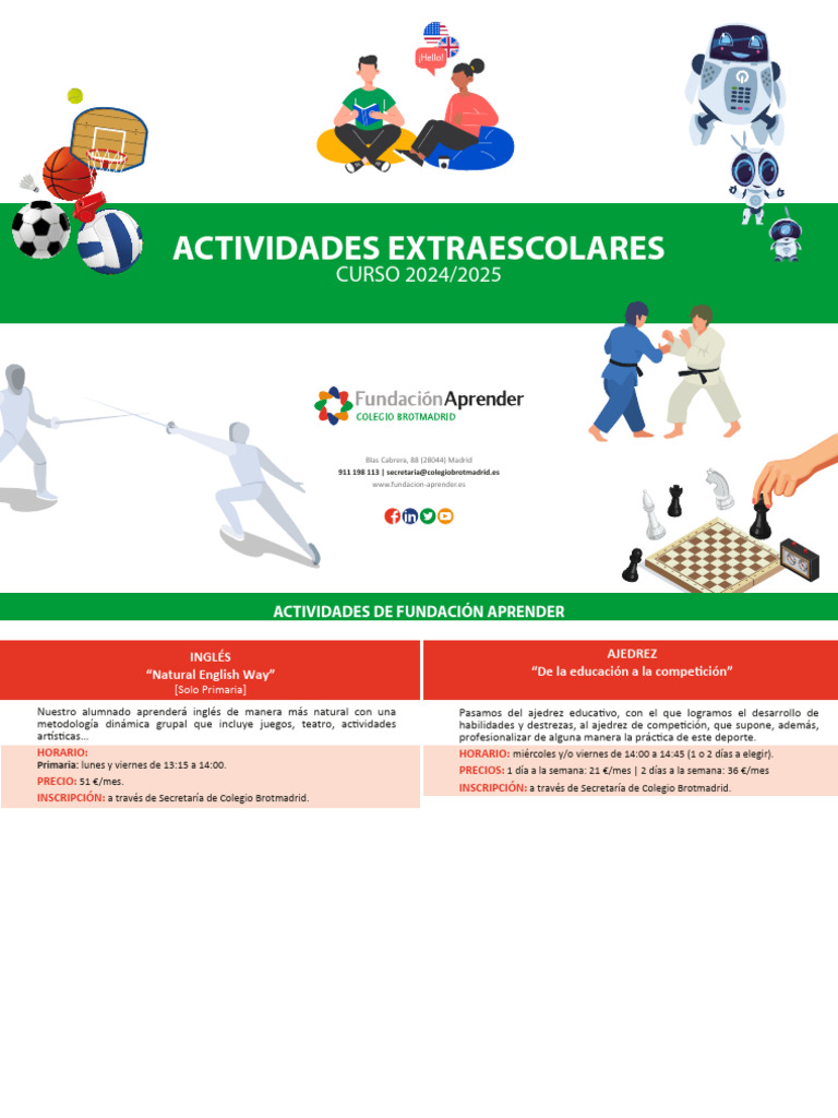 Extraescolares-24 25 | PDF