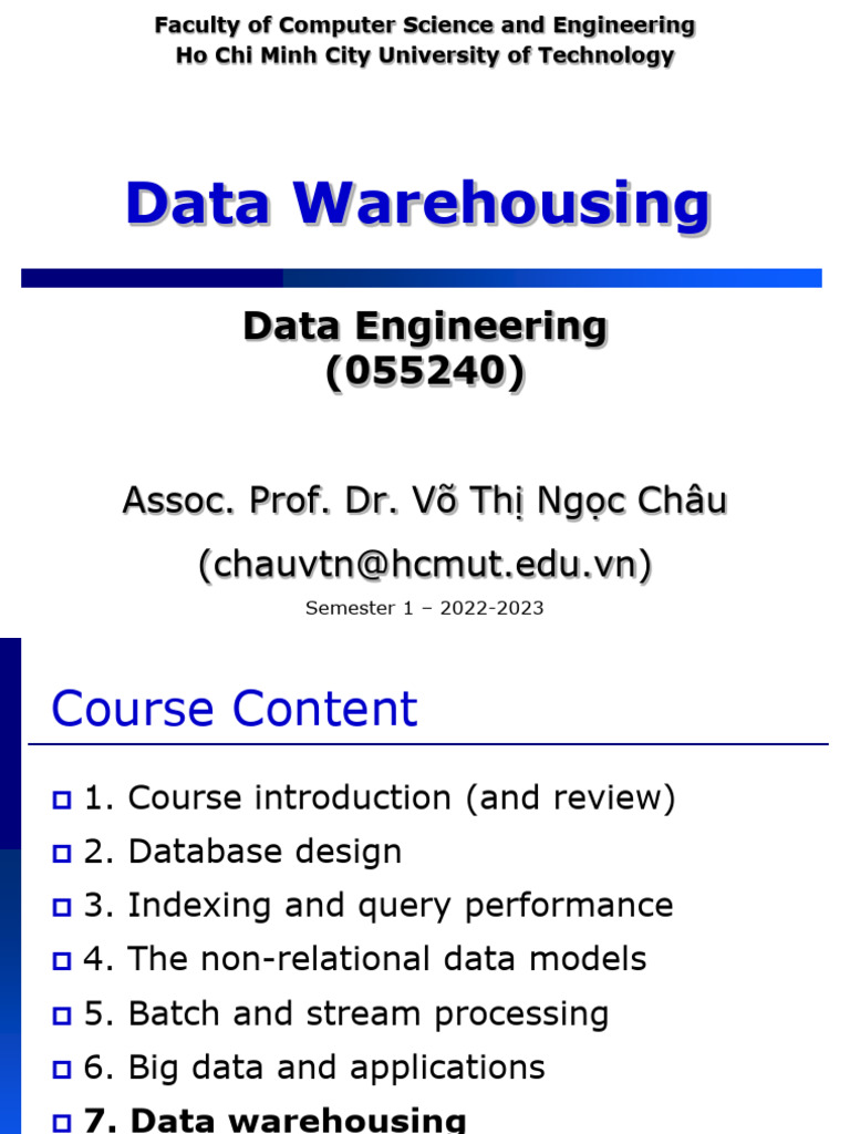 Data Engineering - Data Warehousing-4 | PDF
