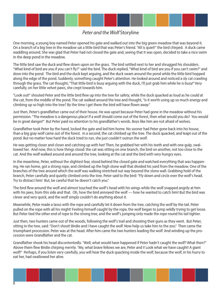 Peter and The Wolf Storyline | PDF