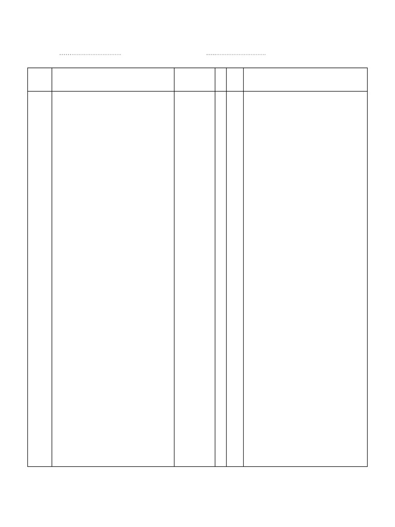 Blank Monitoring Record | PDF