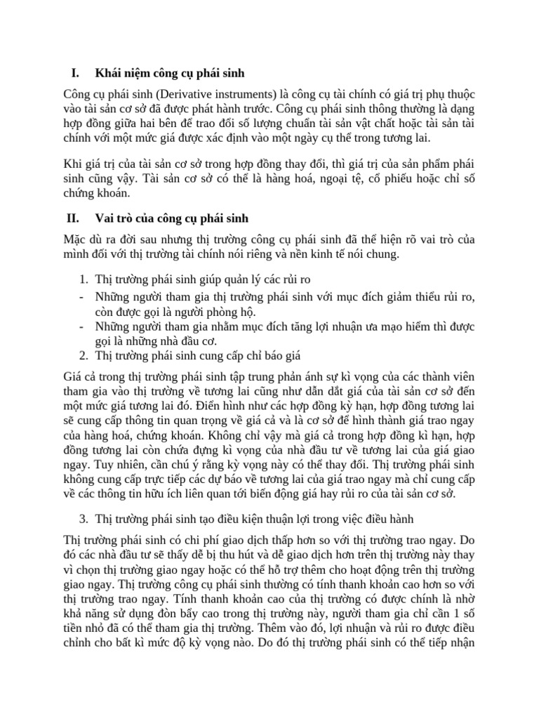 A14 - Nhóm 6 - Công C Phái Sinh | PDF