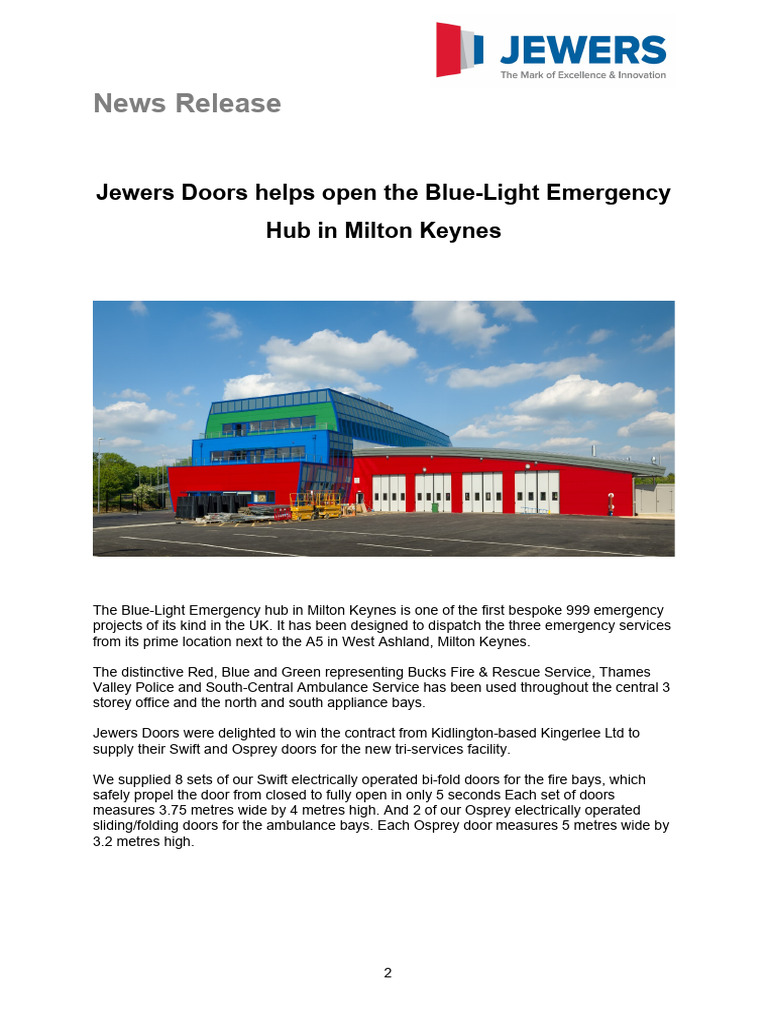 News Release - Blue-Light Hub MK | PDF