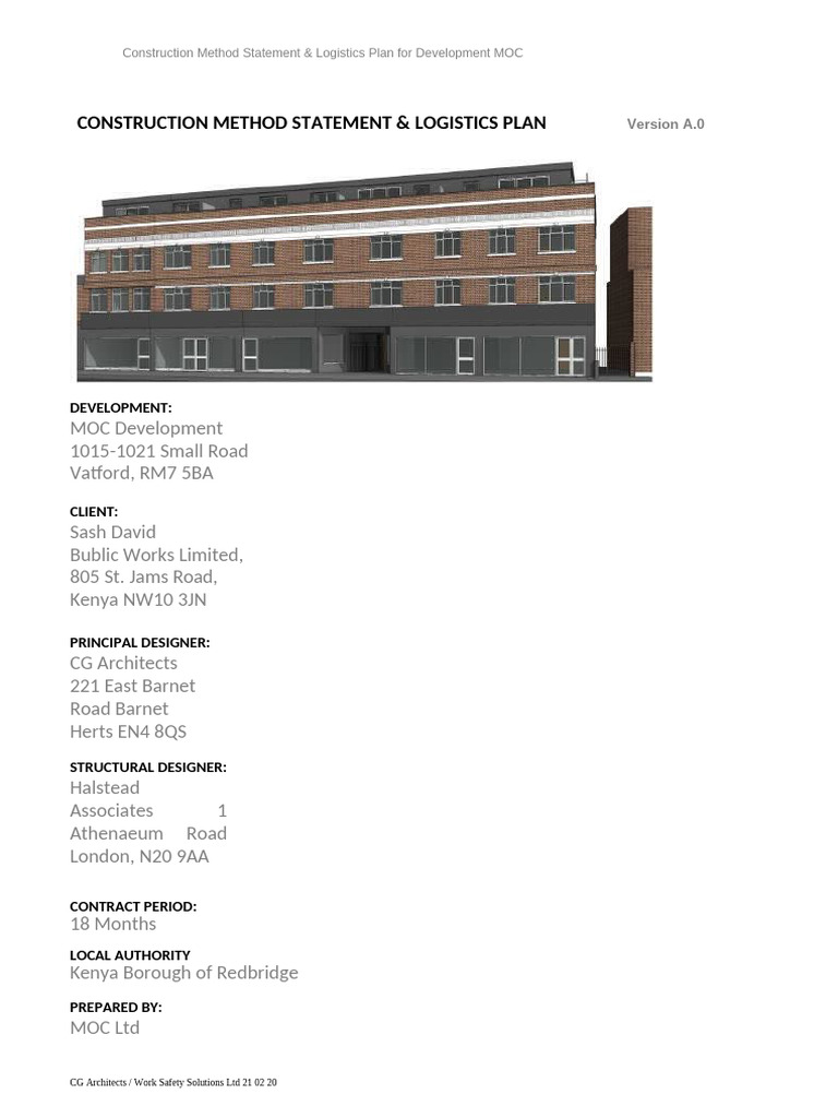 Logistic Plan - MOC | PDF