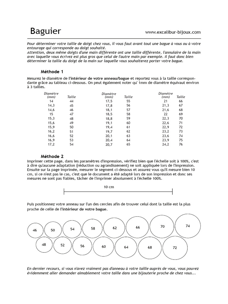 Baguier-Excalibur-Bijoux 2 | PDF