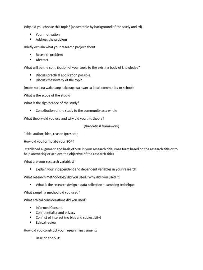 Research Defense | PDF
