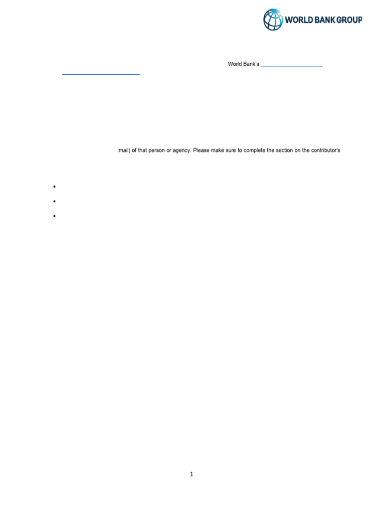 World Bank - Digital Business Indicators - Questionnaire | PDF