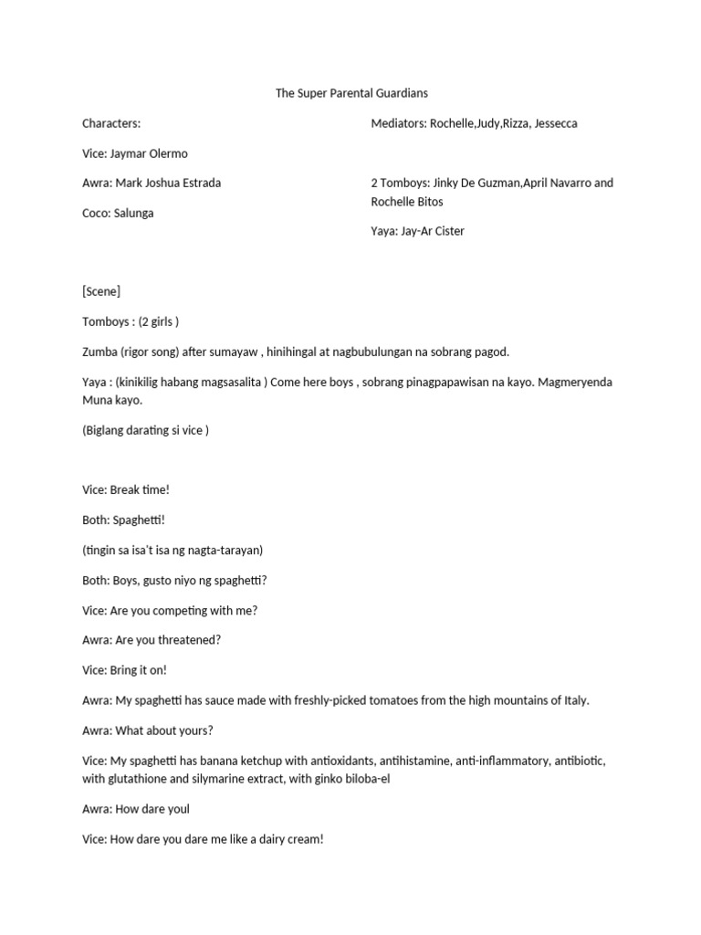 Role Play Script | PDF