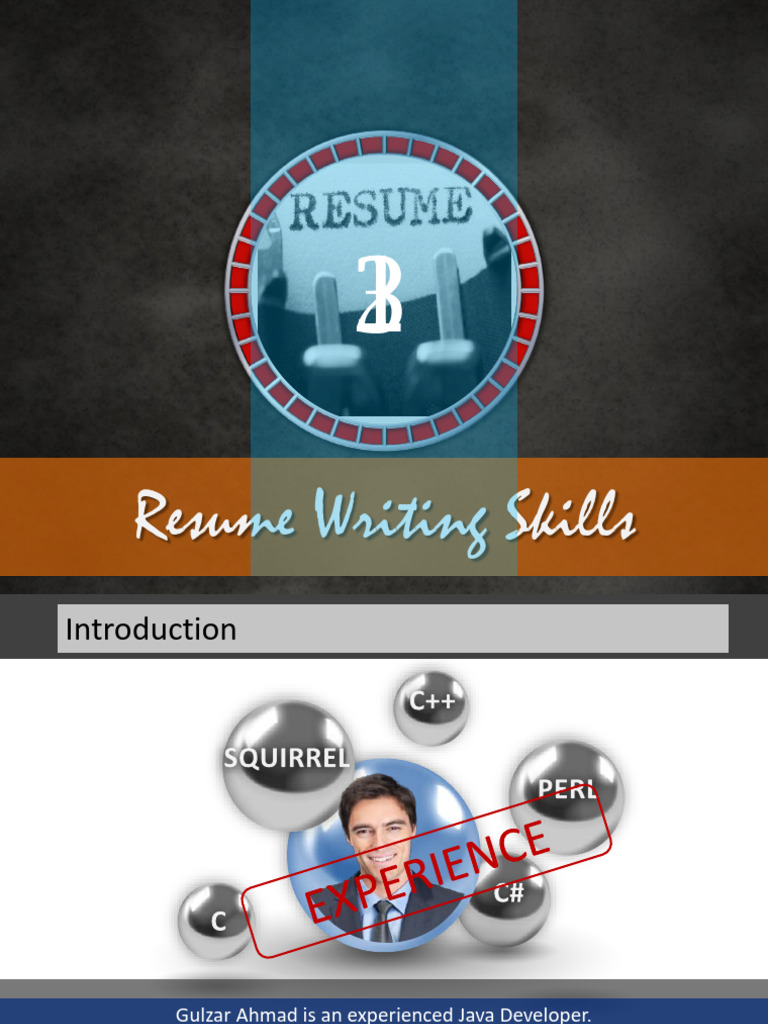 Resume Writing Skills | PDF