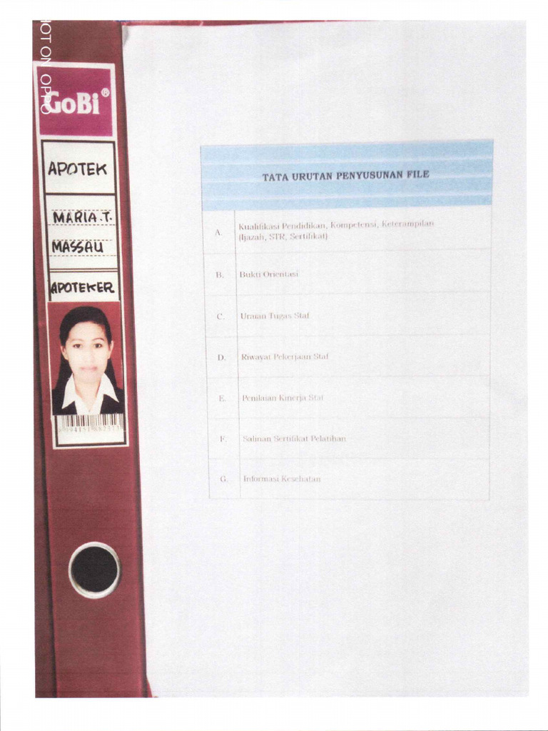 KPS 6.a DOKUMEN FILE KEPEGAWAIAN STAF 2 | PDF