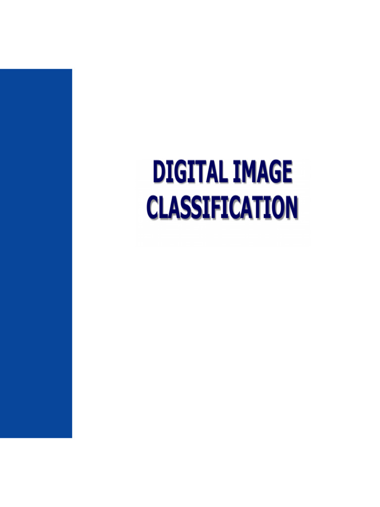 Digital Image Classification | PDF | Statistical Classification | Cluster Analysis