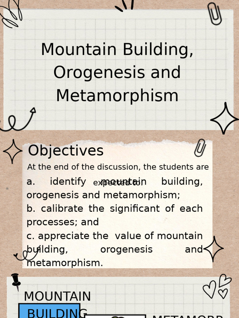 MOUNTAIN BUILDING, OROGENESIS and METAMORPHISM | PDF