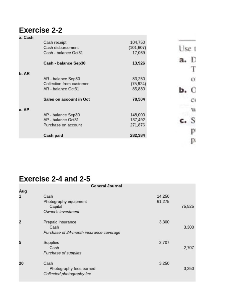 Chapter 2 - Exercises With Instruction | PDF