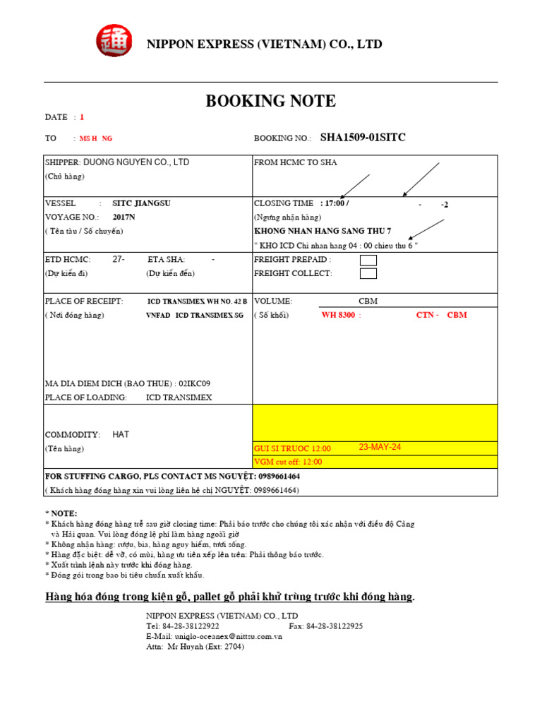Lcl-Booking (Nippon) | PDF