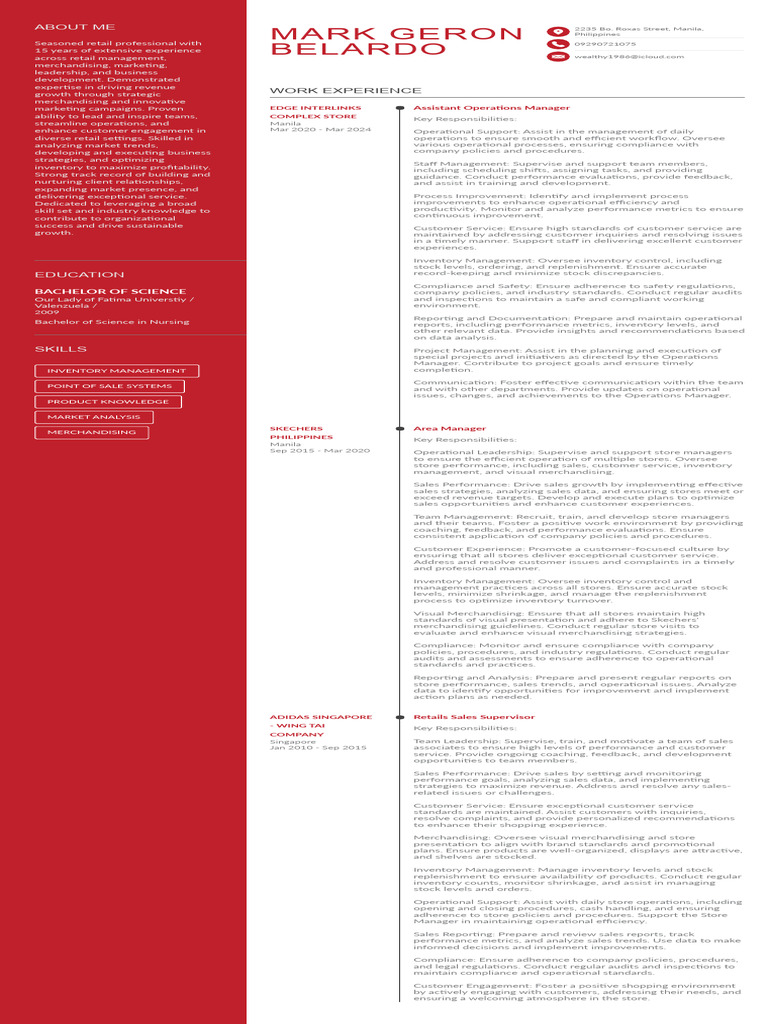 Mark Belardo Resume 2024 | PDF