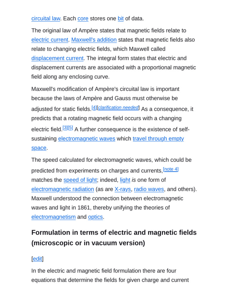 Maxwell's Equations 6 | PDF