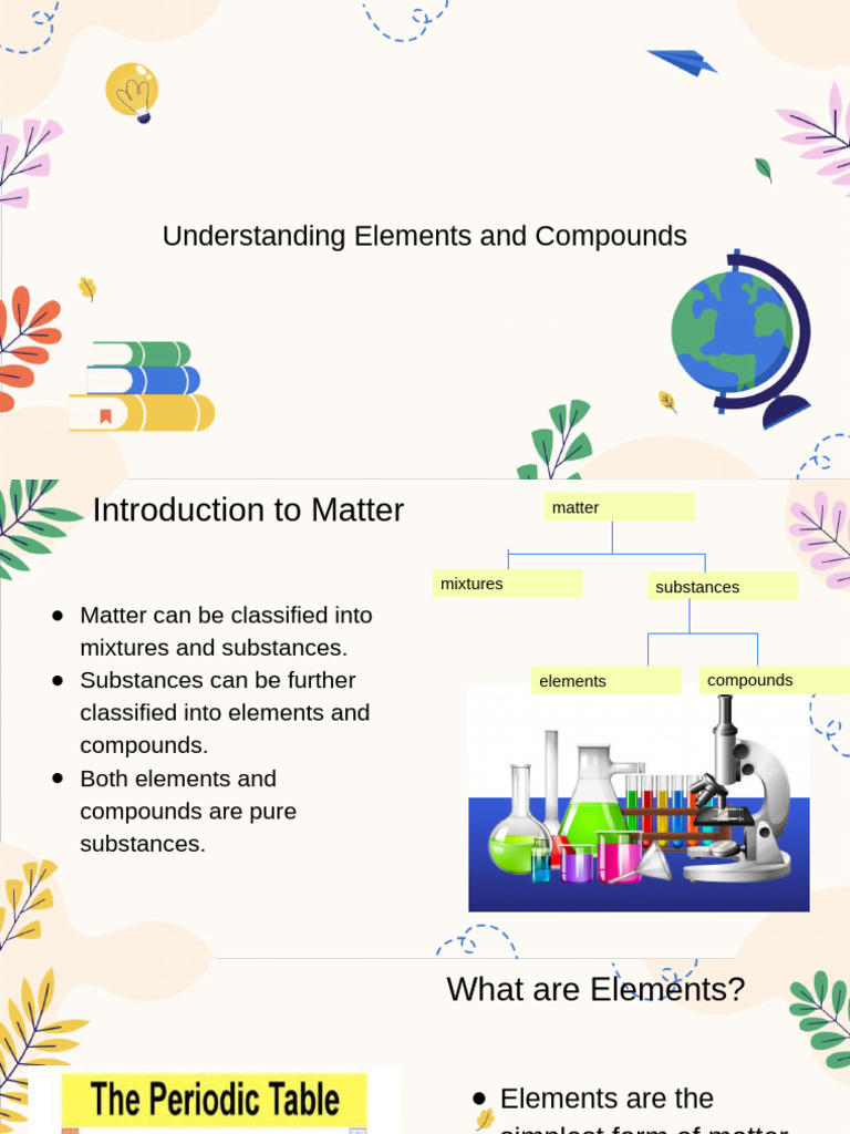 Elements and Compound 7th Grade 1 | PDF
