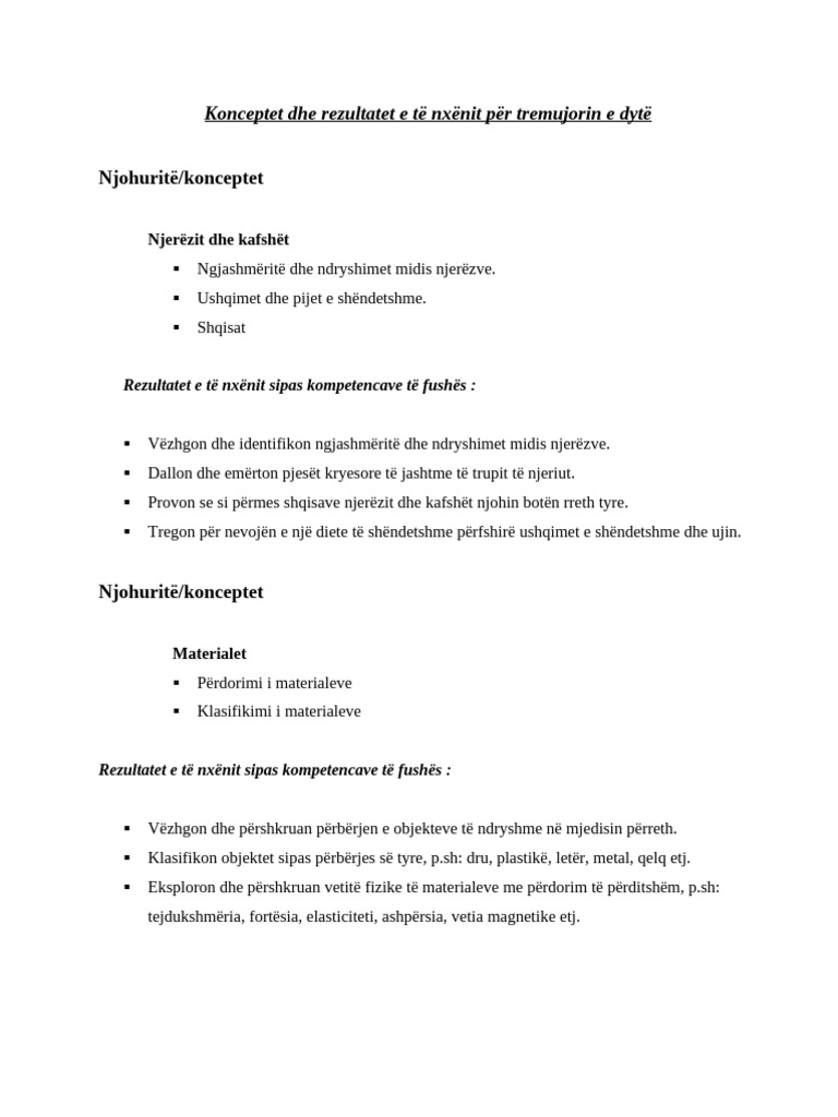 Model Testi Për Periudhen e Dytë | PDF