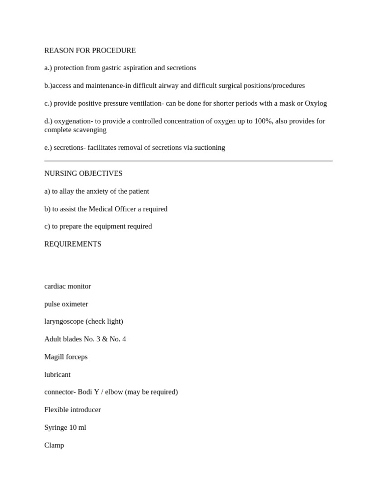 Endotracheal Intubation in Pediatric | PDF