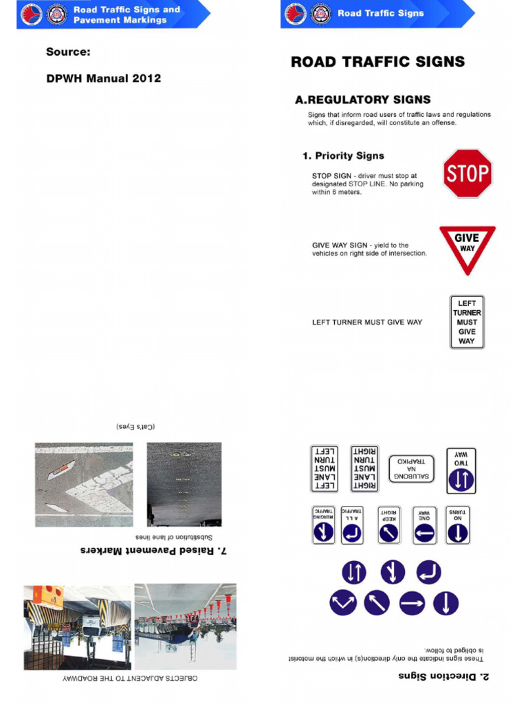 Road Traffic Signs v4 - Booklet | PDF | Traffic | Intersection (Road)