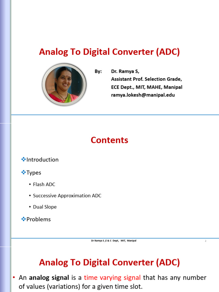 Analog To Digital Converter (ADC) | PDF
