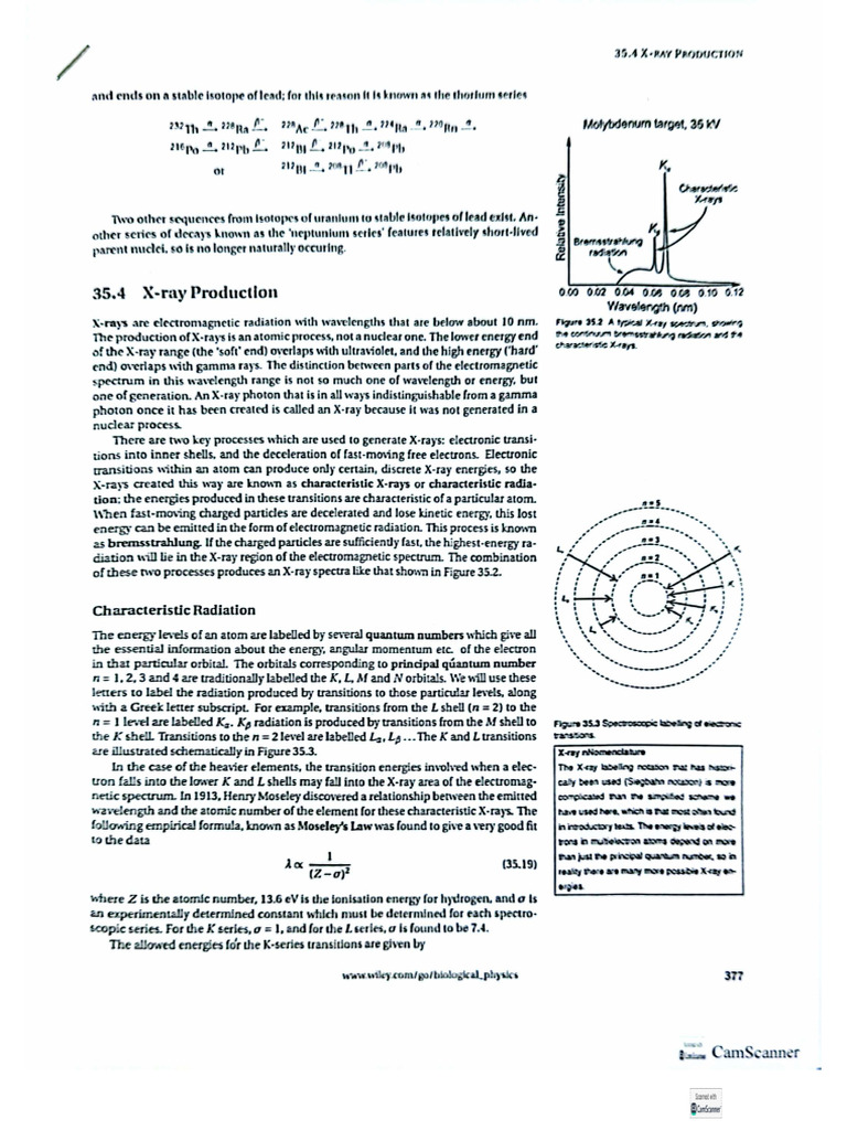 X-Ray (Atomic and Molecular) | PDF