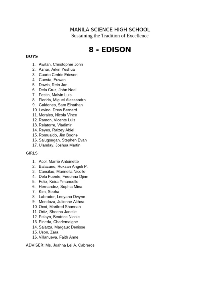 8 Edison | PDF