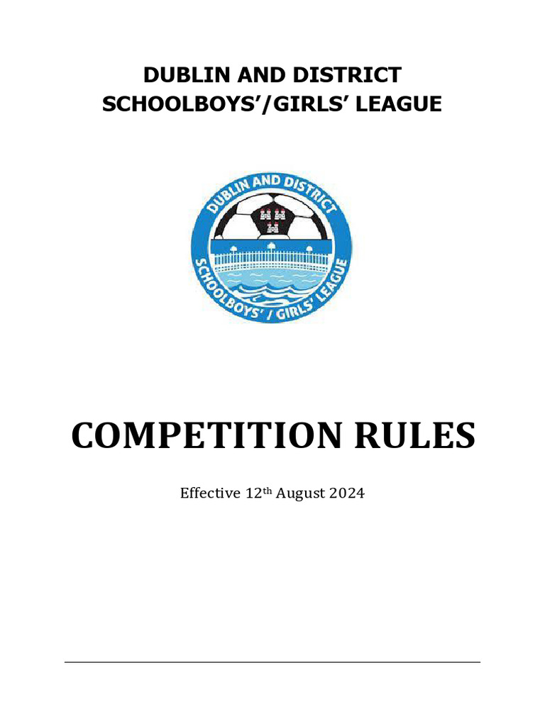 DDSL Rule Book 2024 2025 Season D3 | PDF