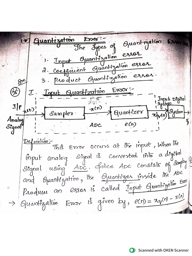 Types of Quantization Error | PDF