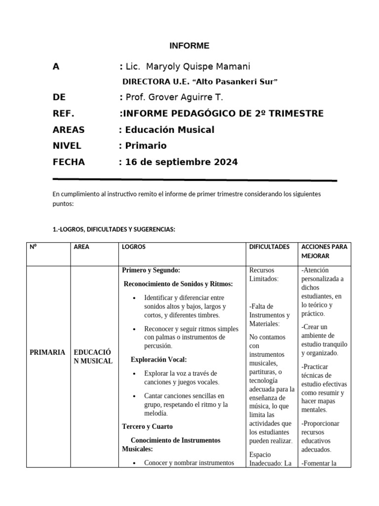 Informe de 2 Trim-Aps 2024 | PDF