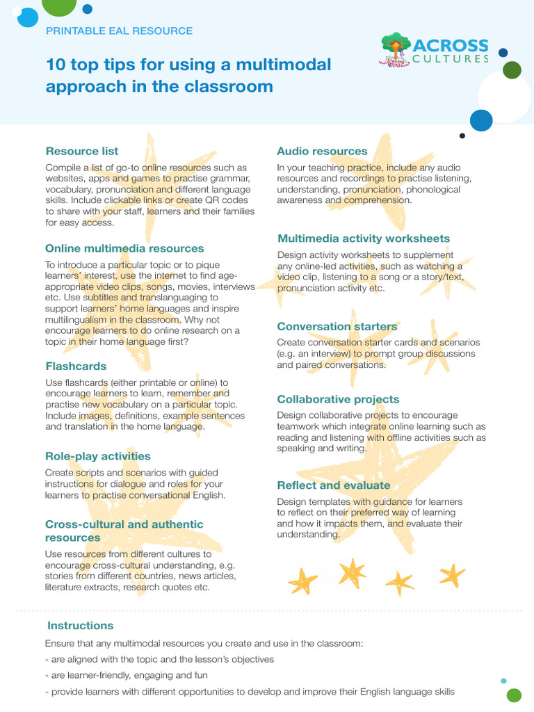 10 Top Tips Multimodal Classroom | PDF