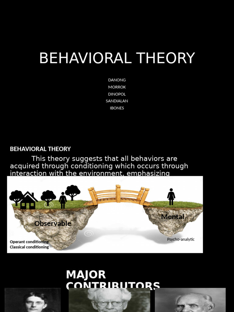Behavioral Theory 1 | PDF