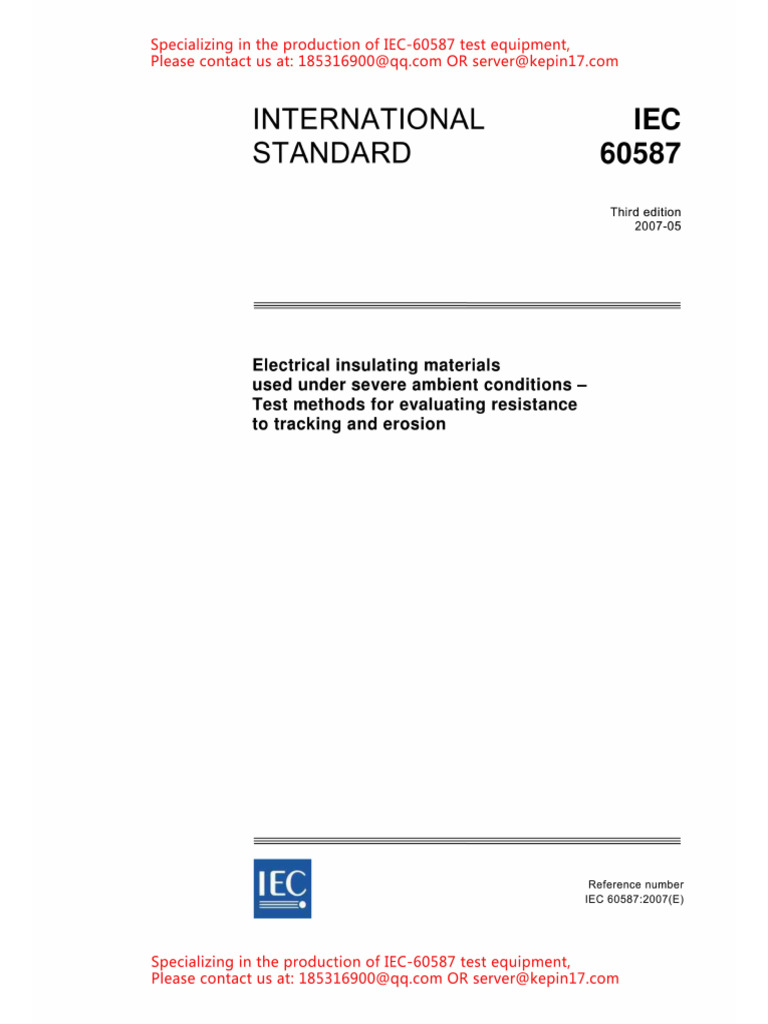 Iec 60587 | PDF