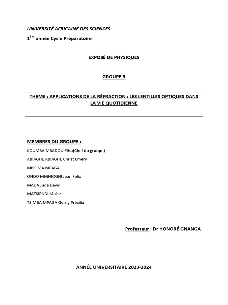 Expose Elisa Saisi Par Dorielle | PDF