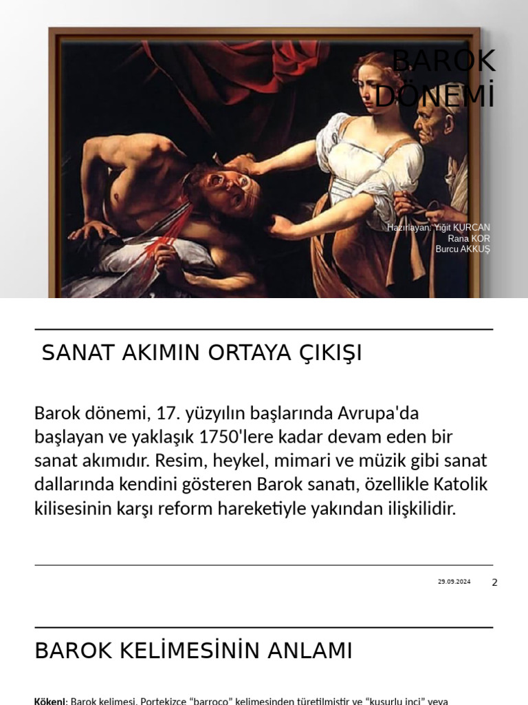 Barok Dönemi | PDF