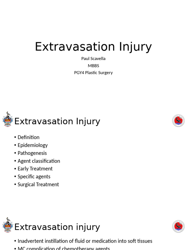 Extravasation Injury | PDF