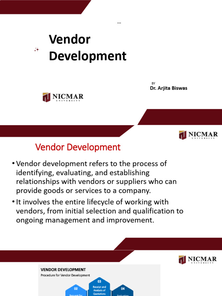 Vendor Development | PDF