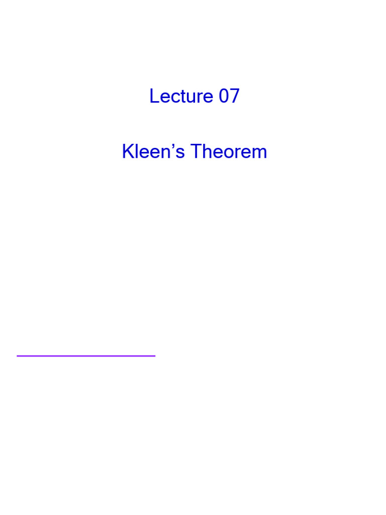 Lecture 07 | PDF