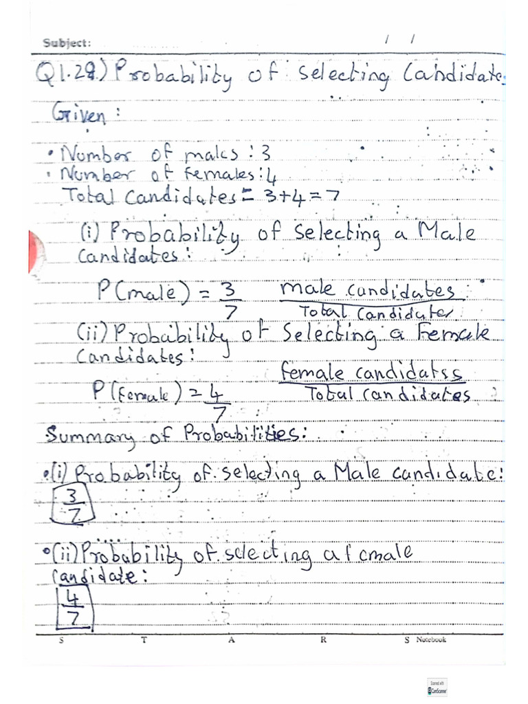 SA-1 Math 1.29 | PDF
