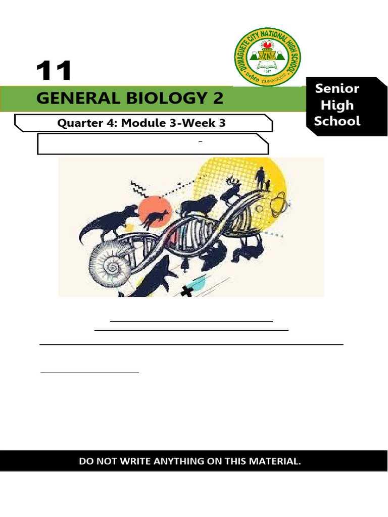 GenBio2Q4 Week3M3 | PDF
