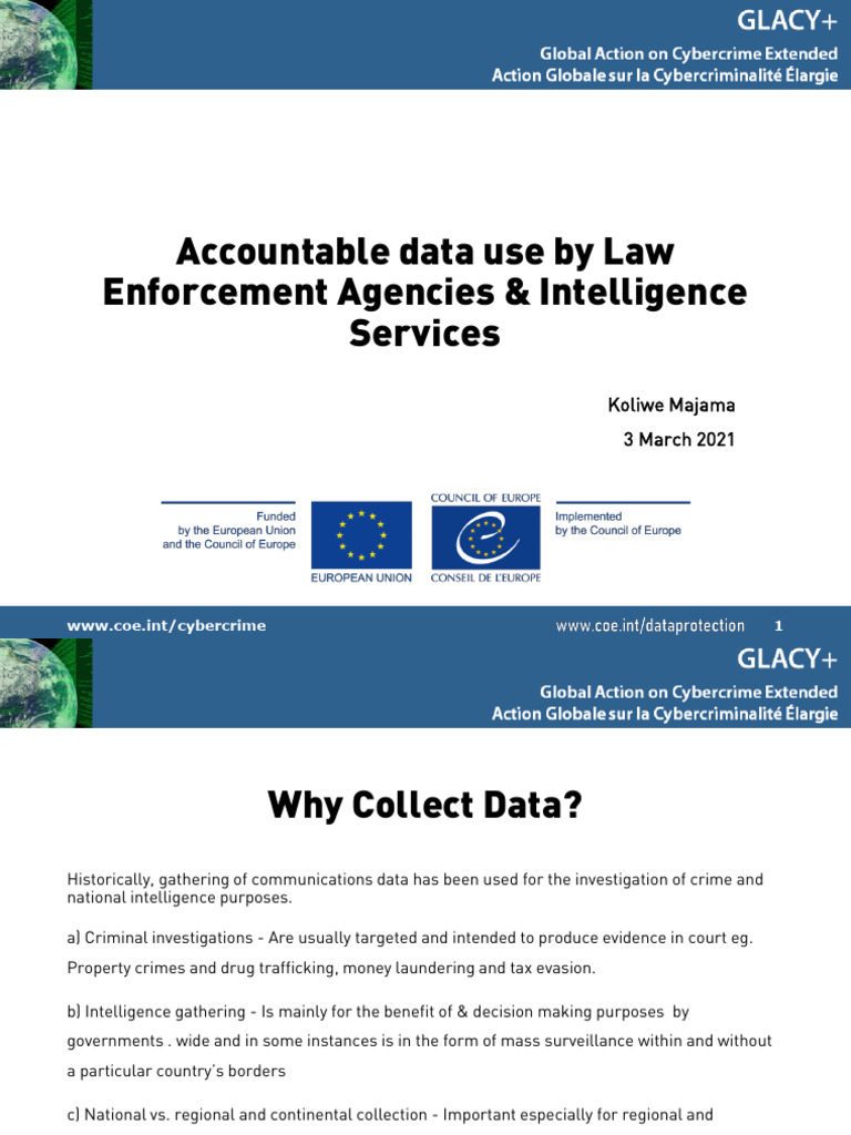 Accountable Data Use by Law Enforcement Agencies AND Intelligence ...