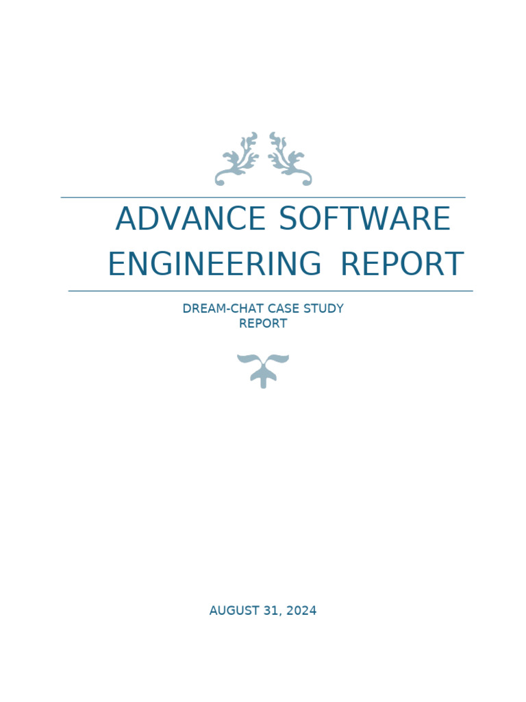 Advance Software Engineering Report | PDF