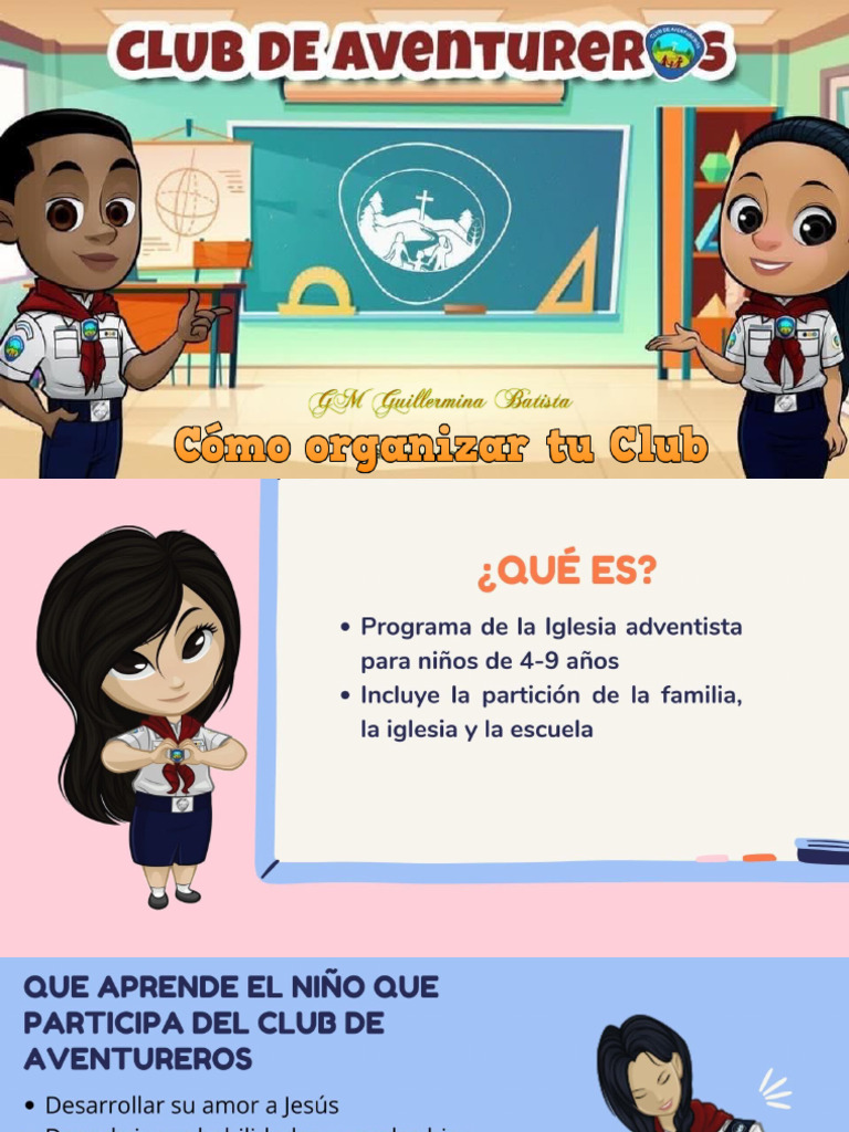Induccion-Como Iniciar Un Club de Aventureros | PDF | Color | Hogar ...