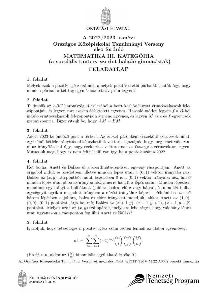 Mat3 Flap1f Oktv 2223 | PDF