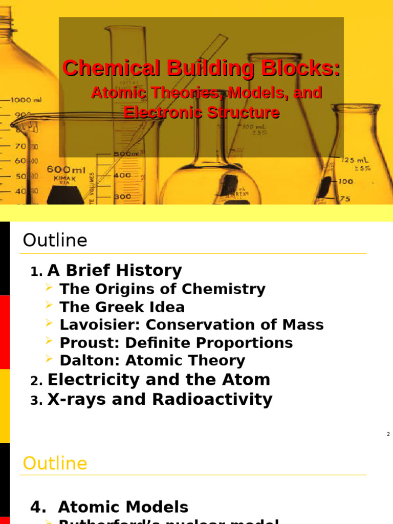 3 Chemical Building Blocks Atomic Structure | PDF | Atoms | Science ...