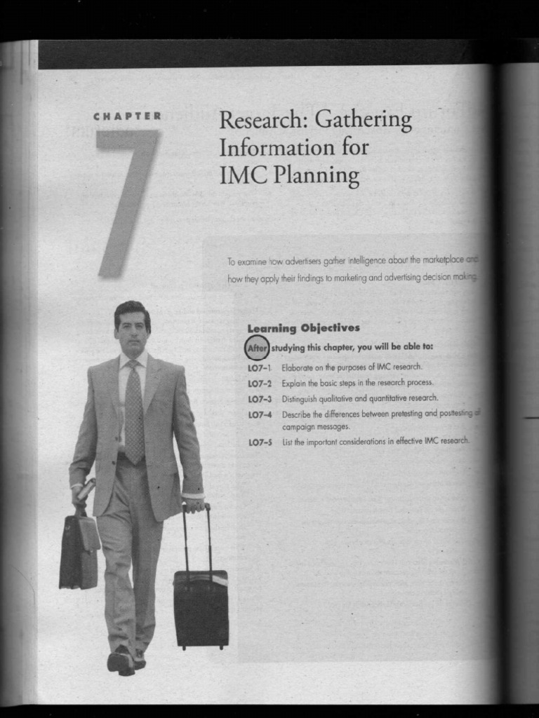 Research Gathering Information For Imc Planning, Chapter 7 | PDF