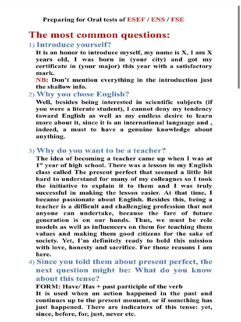 Ens Questions | PDF